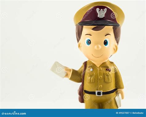 Thai Postman Model On White Background Editorial Photography Image Of Background Transport