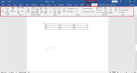 How To Add Rows And Columns In A Table In Word Dataflair