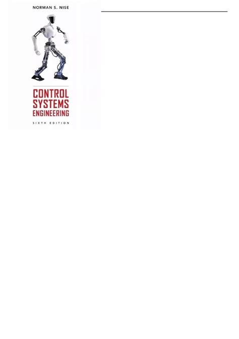 Solution Manual For Control Systems Engineering 8th Edition By Norman