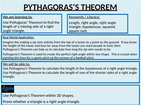 Pythagoras Theorem Fh Complete With Rounding Pythagoras Examples