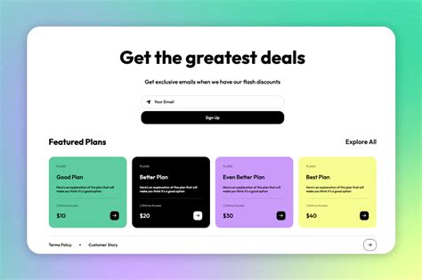 4 Tier Lifetime Plan Pricing Page Webflow