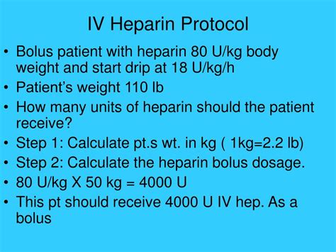Standard Weight Based Heparin Protocol Worksheet At Madeline Mair Blog