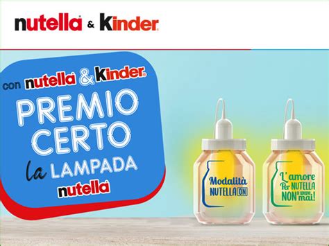 Premio Certo Nutella And Kinder Omaggi Provami Gratis Soldissimiit