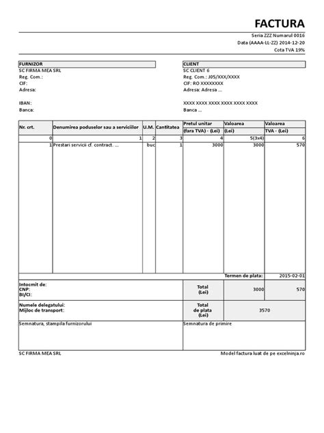 Model Factura Excel V2