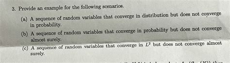 Solved 3 Provide An Example For The Following Scenarios