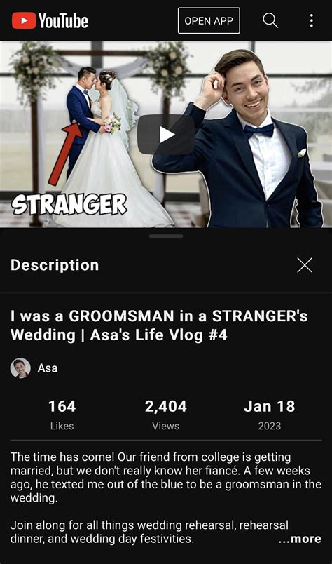 He Has Hung Out With This Guy A Couple Times In College So The Groom
