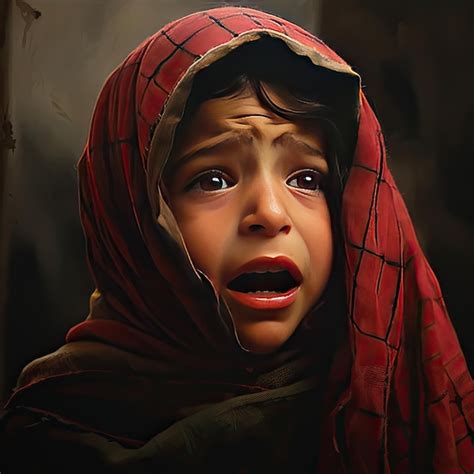 Premium Ai Image Red Clothing Female Headshot Focused Portrait With