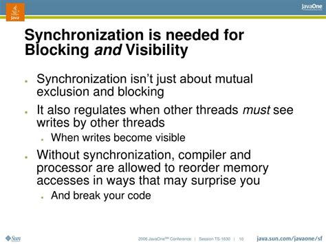 Ppt The Java™ Memory Model The Building Block Of Concurrency