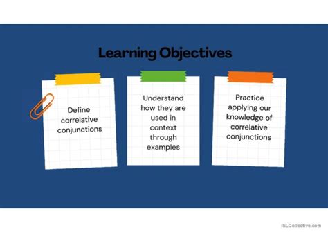 Correlative Conjunctions General Gra… English Esl Powerpoints