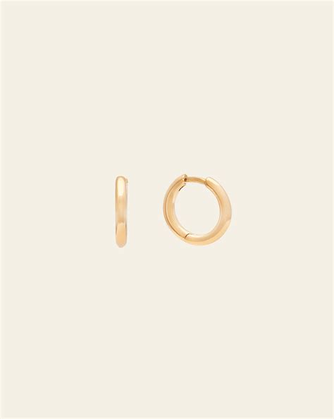 9mm Mini Huggies Gold Vermeil Products Melanie Auld Jewelry