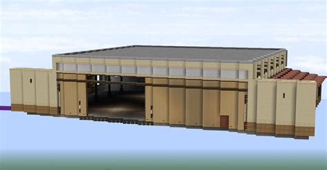 Custom Aircraft Hangar Minecraft Map
