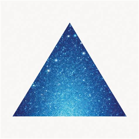 Premium Vector Blue Galaxy Triangle Shape