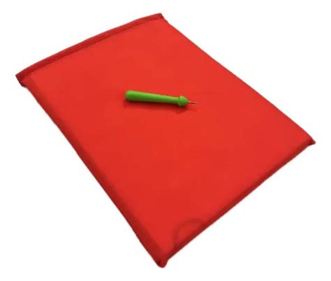 Tabla Para Punzar 25x33 Cm Punzón Escolar Rojo Cuotas Sin Interés