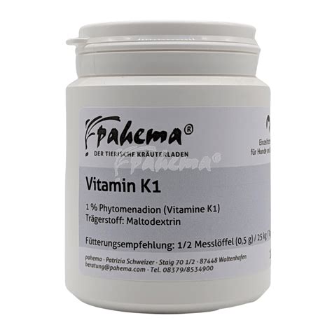 Vitamin K1 Vitamine Basics