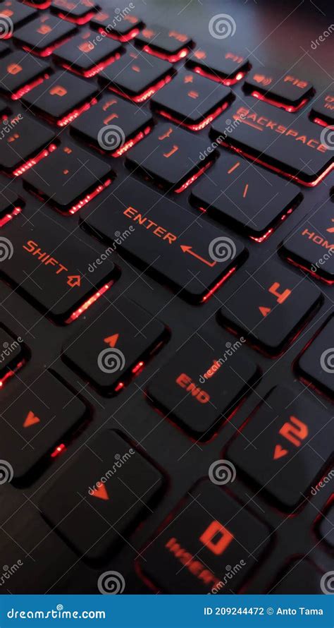 Red Light Keyboard Hd Wallpaper Background Stock Photography CartoonDealer