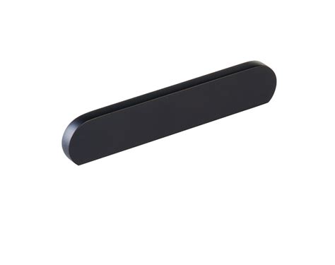 Matte Black Bit Rounded Drawer Pulls And Cabinet Knobs Euro • Knobs