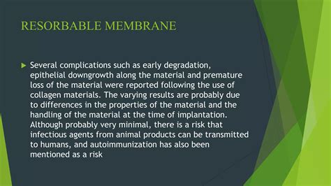 Types Of Bone And Membrane Used In Guided Tissue Regeneration Pptx
