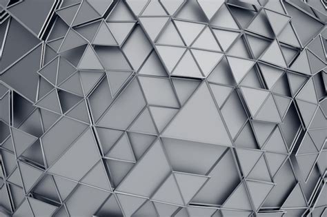 premium photo abstract 3d rendering of geometric surface