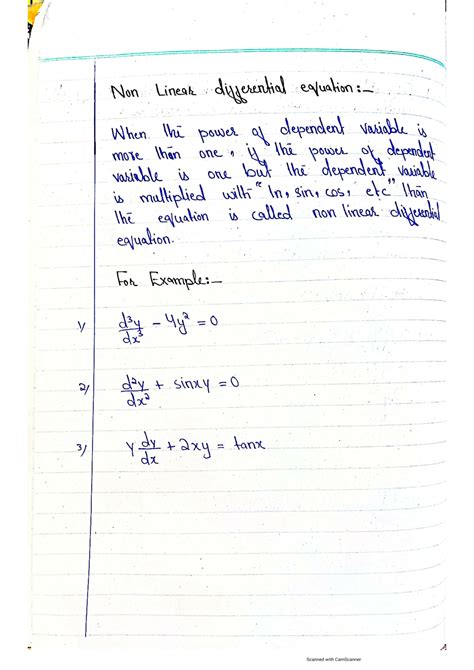 SOLUTION Differentiate Between Linear And Non Linear Differentiate Equation Studypool