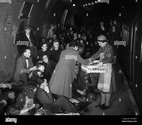Civilians Are Served Refreshments While Sheltering From Bombs In The