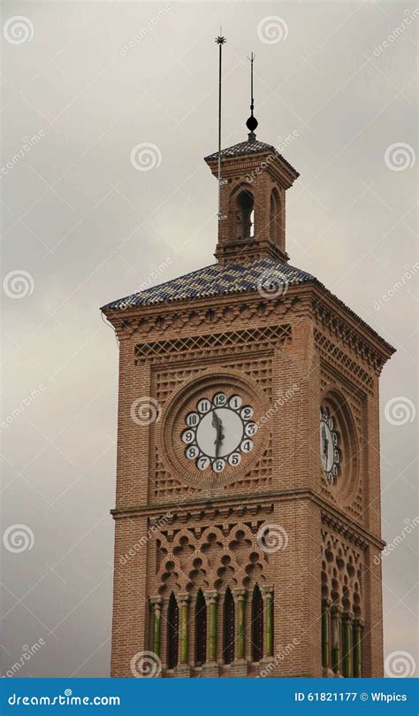 Railway Clock Tower Stock Image Image Of Spanish Station 61821177
