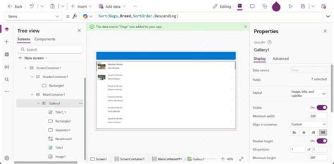 How To Use The Sort Function In Power Apps With Dynamic Column Values From A Sharepoint List