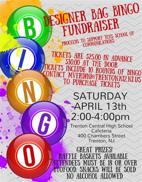 Apr 13 Designer Bag Bingo Fundraiser Yardley Pa Patch
