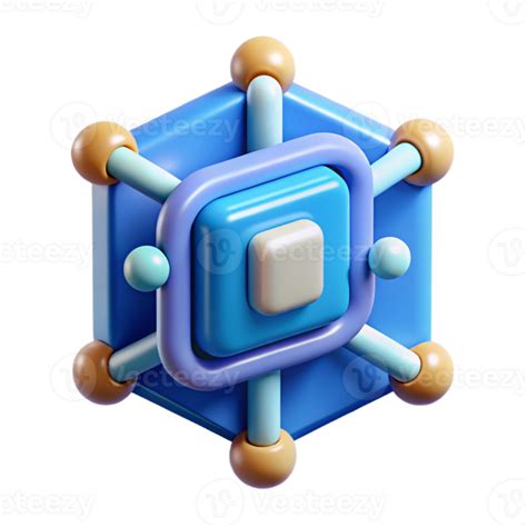 Calm Spectacular Quantum Computing Qubit Icon With Transparent Background Premium PNG