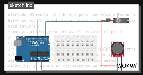 Servo Joystic Wokwi Esp32 Stm32 Arduino Simulator