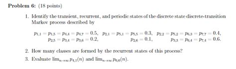 1 identify the transient recurrent and periodic