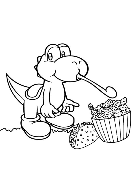 Yoshi Coloring Page