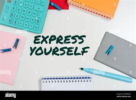 Conceptual Caption Express Yourself Business Showcase Ability Of A