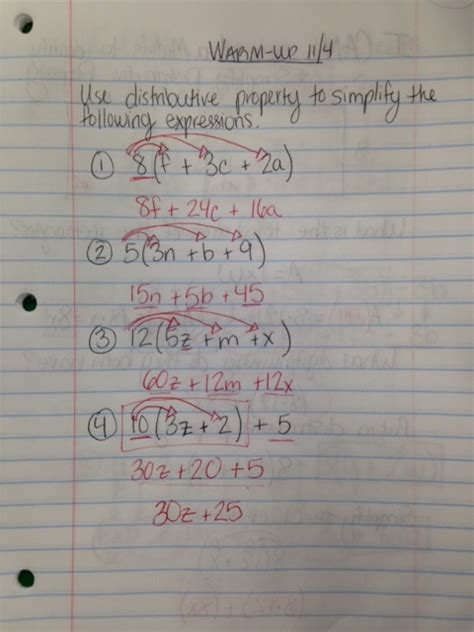 Unit 6 Properties And Algebraic Expressions 6th Grade Mathmrs Phillips