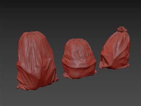 Garbage Bag 3d Model 6 Max Unknown 3ds Obj Fbx Free3d