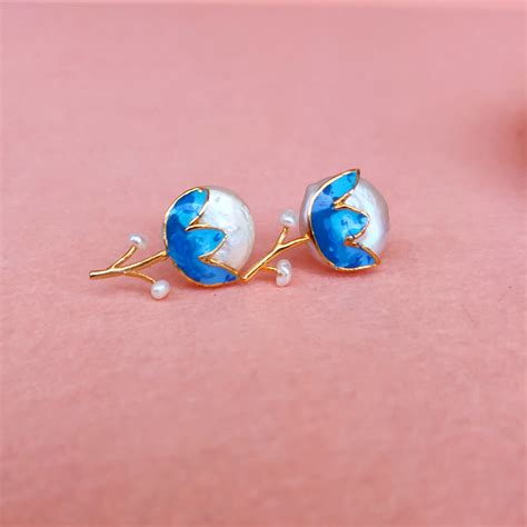 Blue Star Earrings Shaista Jewelry