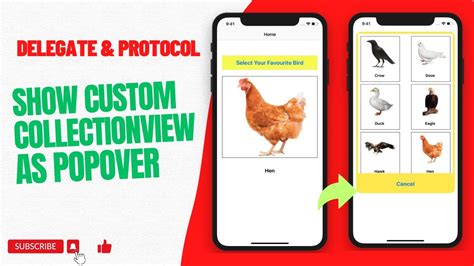 How To Show Custom Collectionview As Popover In Swift 5 Xcode Hindi Delegate And Protocol