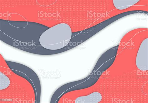 자유로운 모양 스타일의 추상 낙서 디자인 장식 작품 겹치는 최소 템플릿 배경 벡터 가리기에 대한 스톡 벡터 아트 및 기타 이미지 가리기 개념 구도 Istock