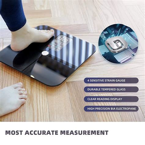 Body Fat Scale With Heart Rate Index And Body Balance Digital Bathroom Wireless Weight Scale
