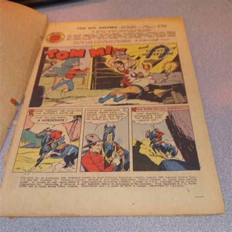 Tom Mix Western 29 Fawcett Comics 1950 Case Of The Rustling Ruse Six