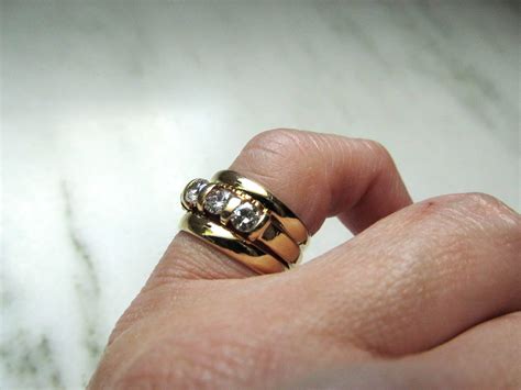 Vintage 14k Diamond Ladies Yellow Gold Ring 85tcw Size 45 Etc7792