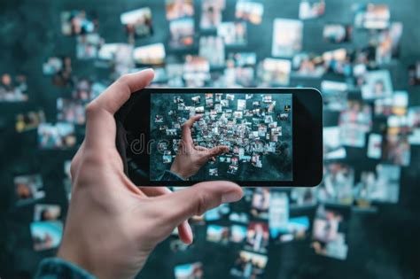 People Getting Information From Social Media Network Pragma Stock Image Image Of Millennial