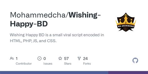 Github Mohammedchawishing Happy Bd Wishing Happy Bd Is A Small Viral Script Encoded In Html