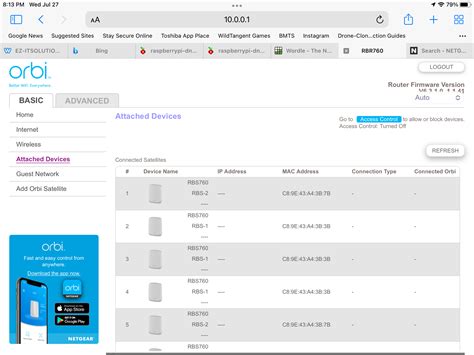 web page attached devices netgear communities