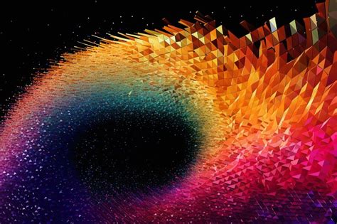 추상 파 메쉬 포인트 클라우드 배열 배경 디자인 프리미엄 벡터