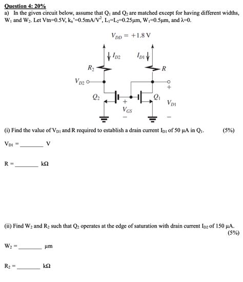 Solved B An Nmos Transistor Is Fabricated In A 0 5 Um