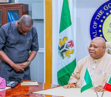 In Pictures Gov Adeleke Prays For Sola Ajala Blesses His Appointment Letter Orient Actual