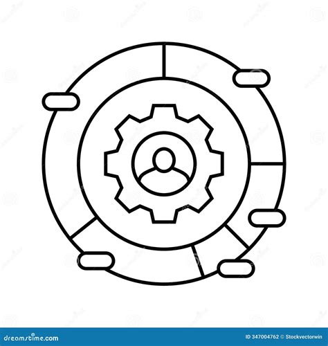 Customer Segmentation Business Process Icon Doodle Illustration 338752920