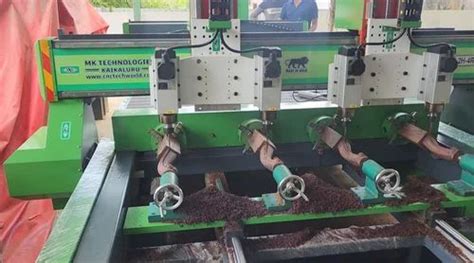 Cnc Wood Router Machine With 4axis 4 Head At Rs 1550000 Cnc Router In East Godavari Id