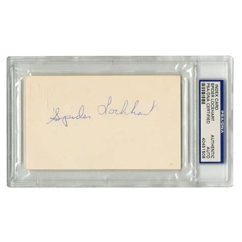 Spider Lockhart Signature