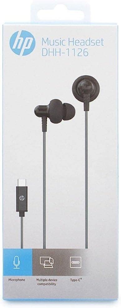 HP DHH BK TUSB C Headphones Black With Microphone